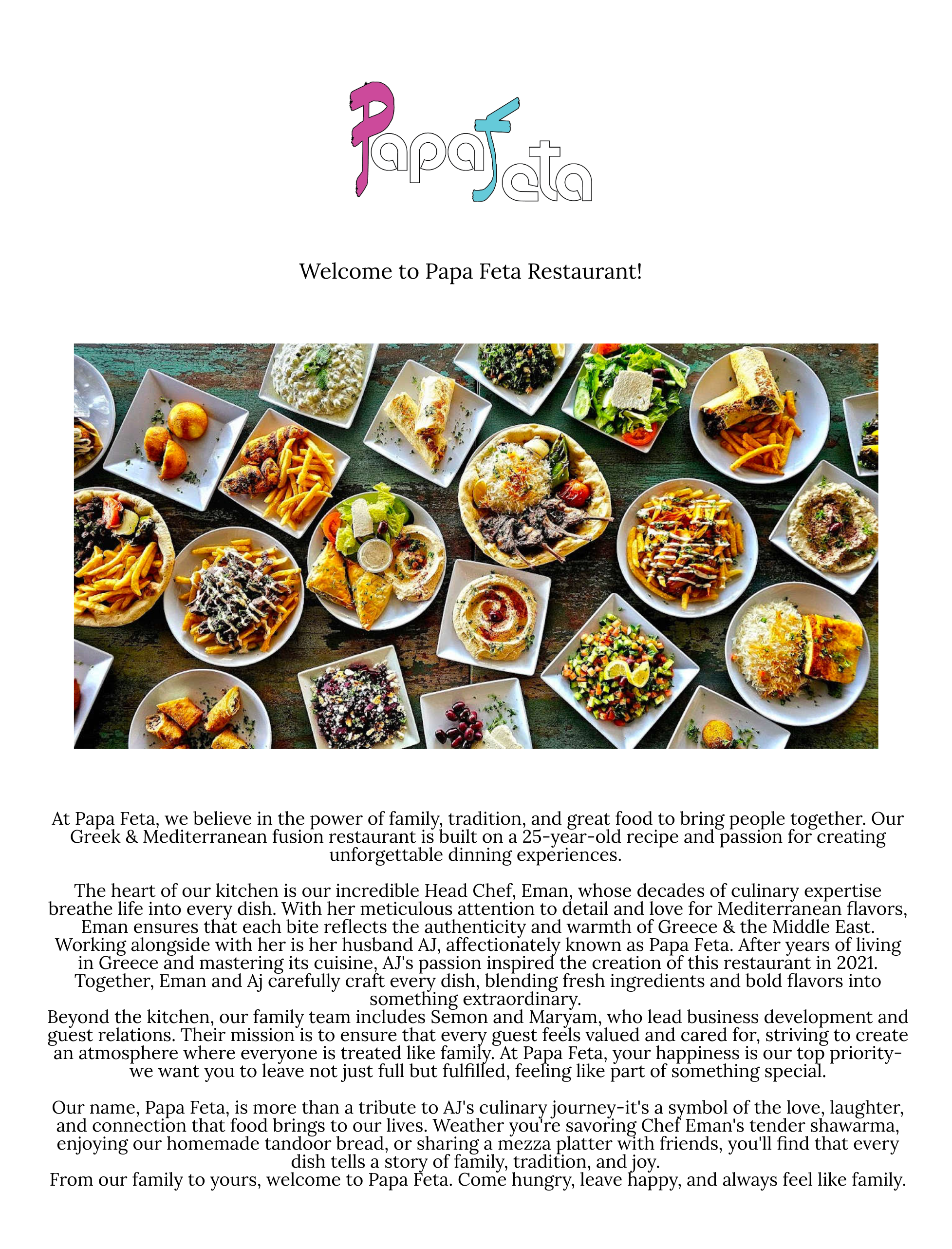 Our Story – Papa Feta
